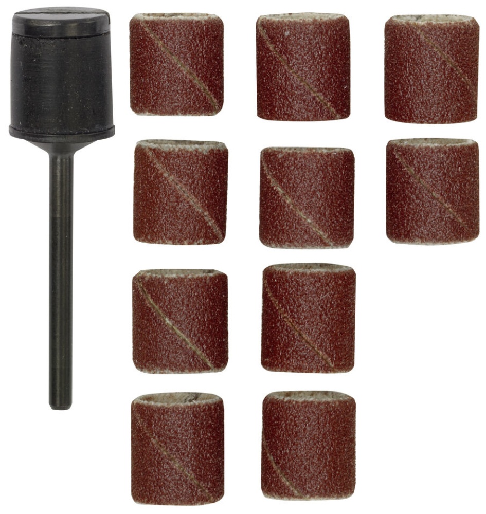 Proxxon, Slibehætter inkl. holder, K120, 10 stk. - Silvan