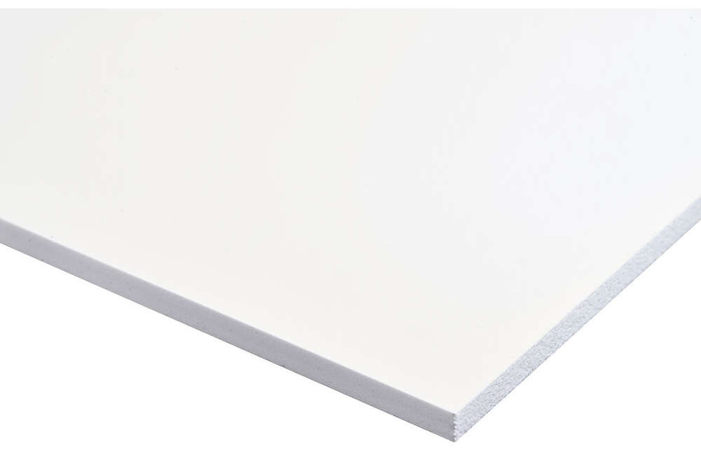 Rias, Skumplade, Formalux, hvid, 10 x 750 x 1000 mm - Silvan