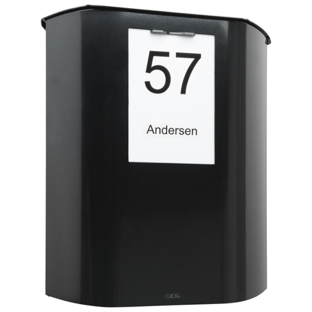 Mefa Ufo 650, Postkasse, sort - Silvan