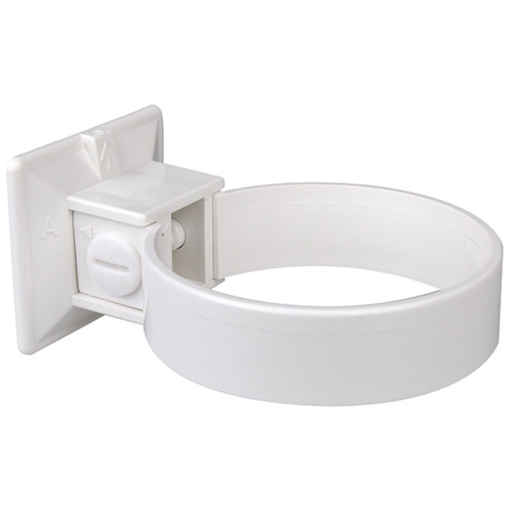 Plastmo Plast, Rørholder, Ø90 mm, hvid, 2 stk. - Køb Tagrende tilbehør ...