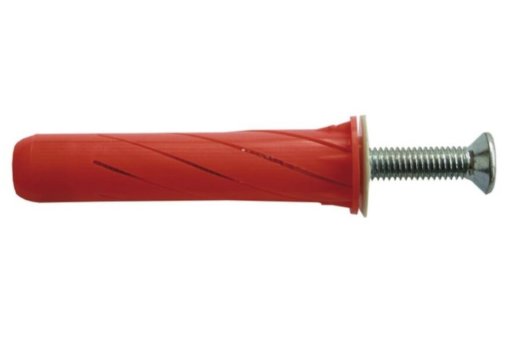 Fischer, Gipsplug med metrisk skrue, PowerKnot, 10x65 mm, 4 stk. - Silvan