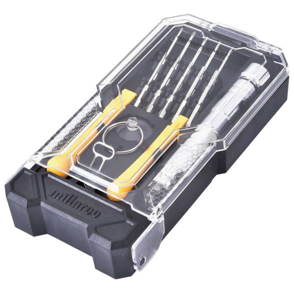 Millarco, Skruetrækkersæt til elektronik, 15 dele - Silvan