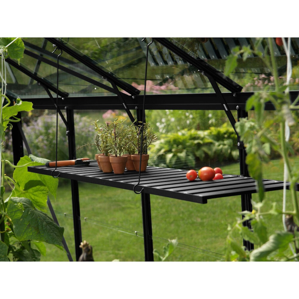 Vitavia, Foldehylde t/drivhus, sort, 120x29,5 cm - Silvan