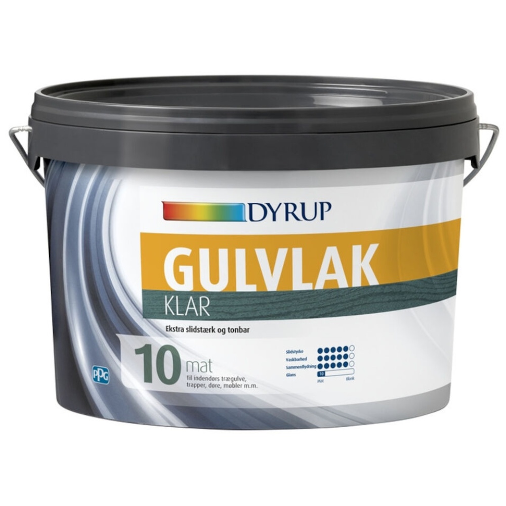 Dyrup, Gulvlak, klar, glans 10, 2,25 L - Silvan