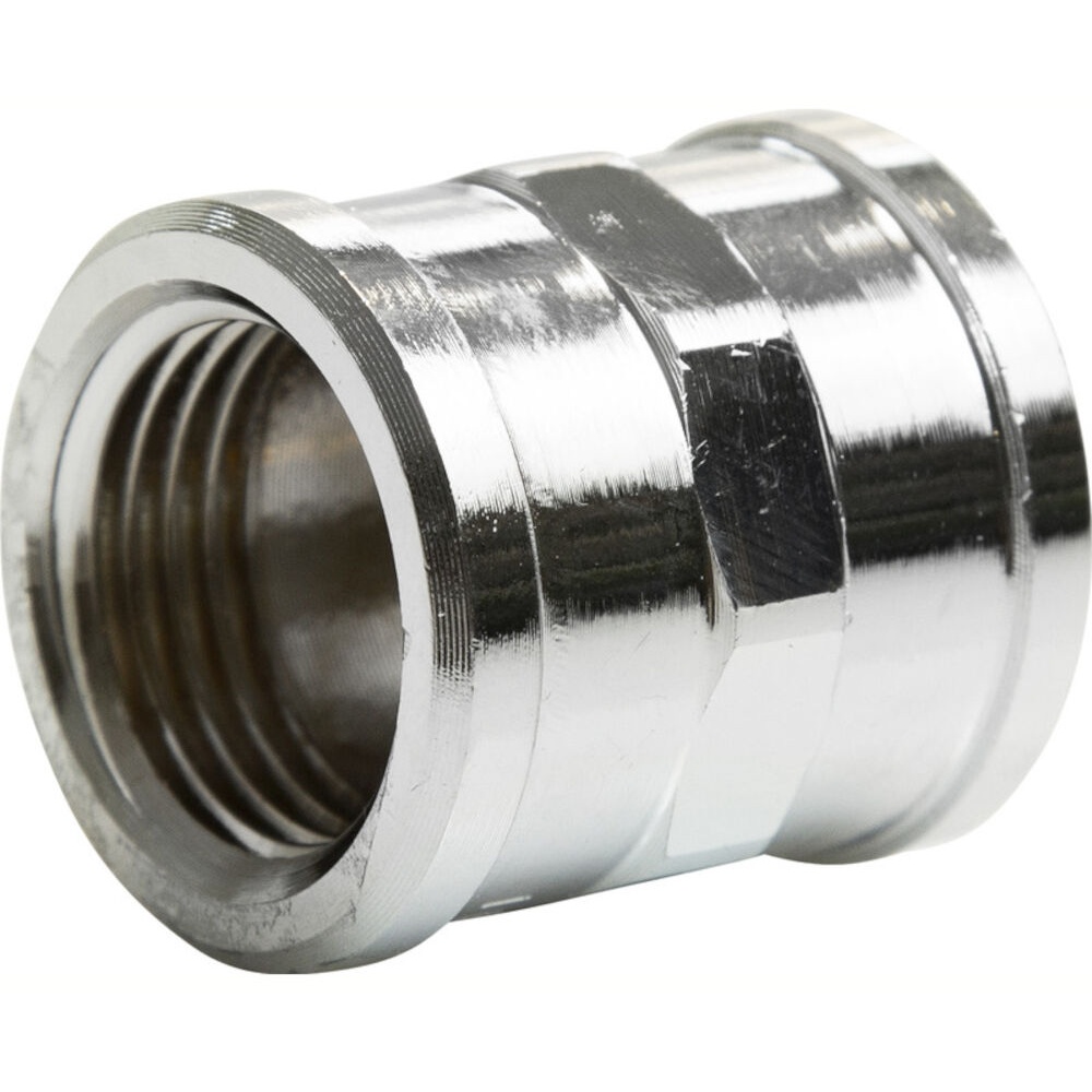 Muffe, krom, 1/2" - Køb Fittings online