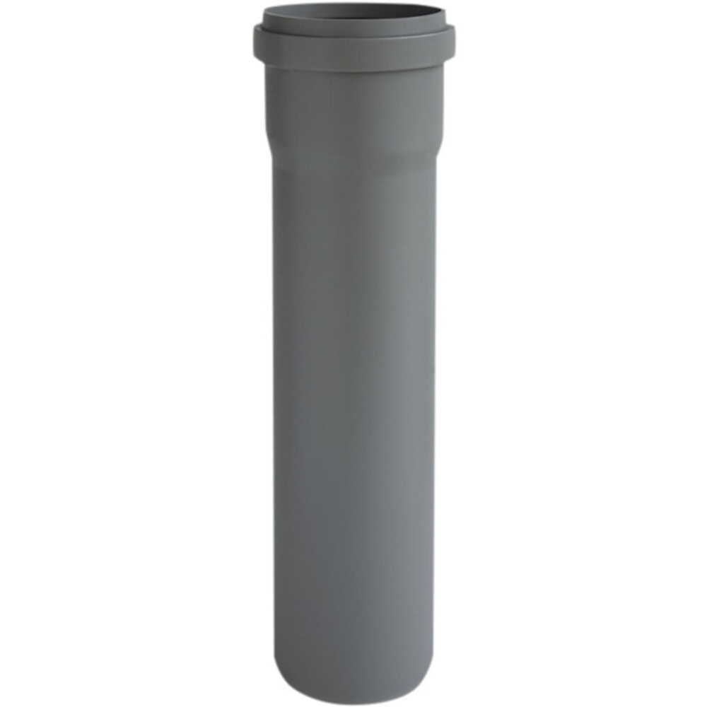 Afløbsrør m. muffe, Amax Pro, grå - Silvan