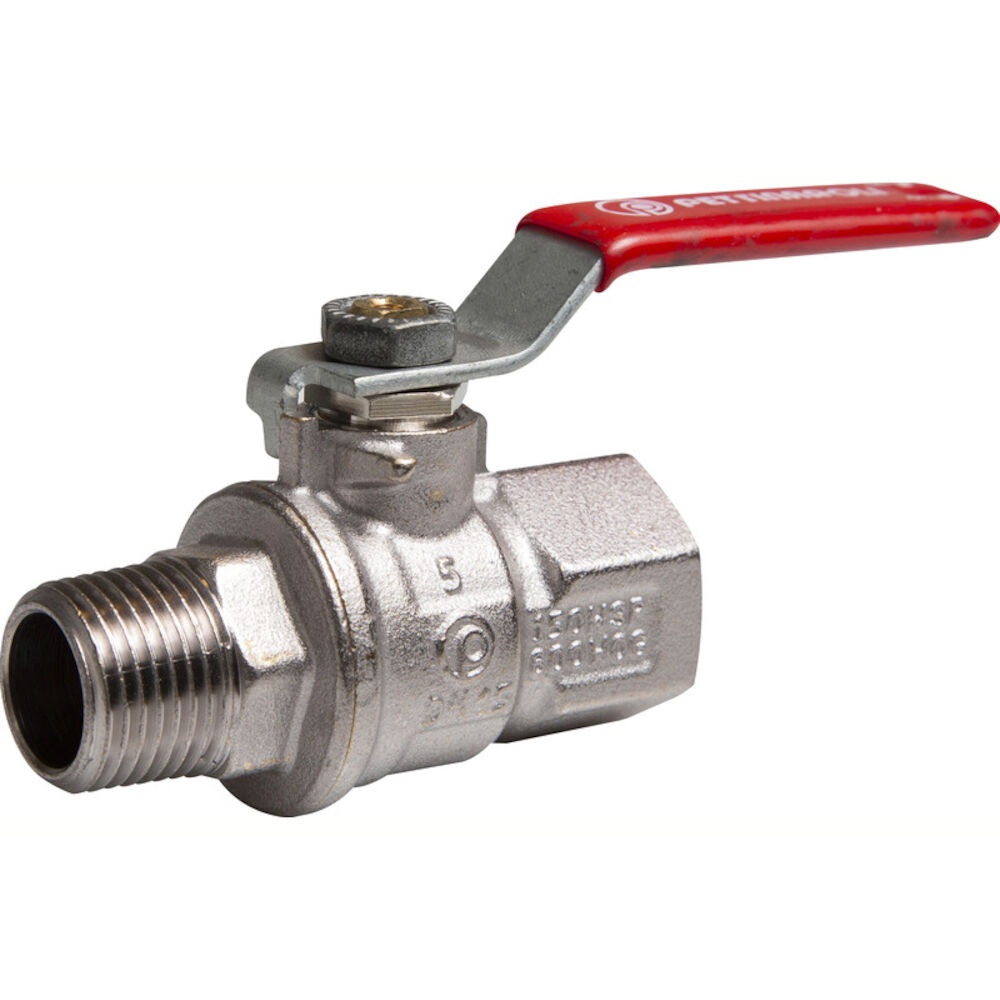 Waterworks, Kuglehane, L-greb, 1/2\" M/N - Køb Aftapnings- & kuglehaner online