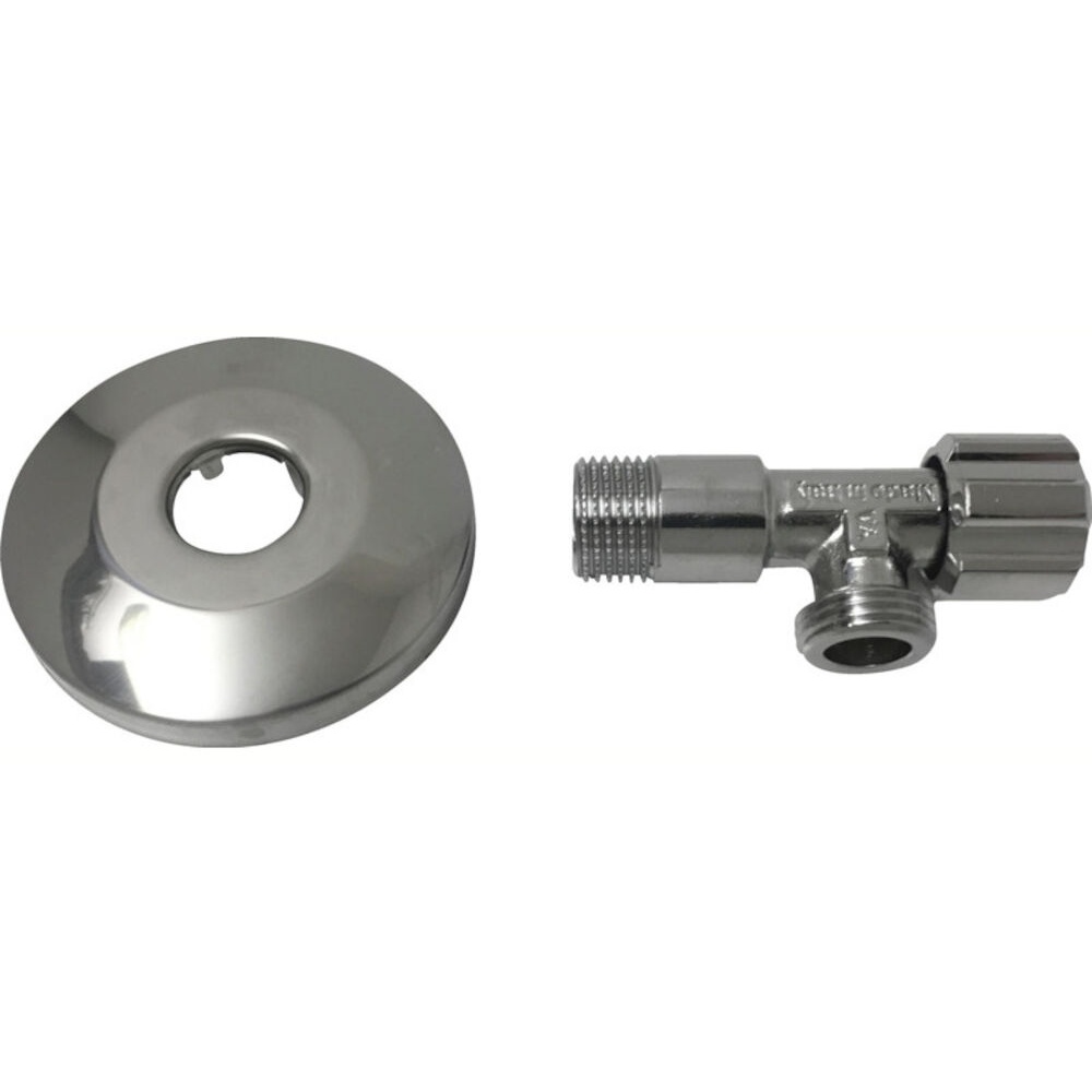 Stopventil til toilet, krom, 1/2’’x1/2’' - Køb Tilbehør toiletter online