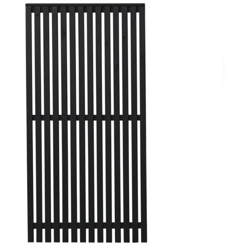 Plus Sendai, Havehegn, 90x180 cm, sort - Silvan