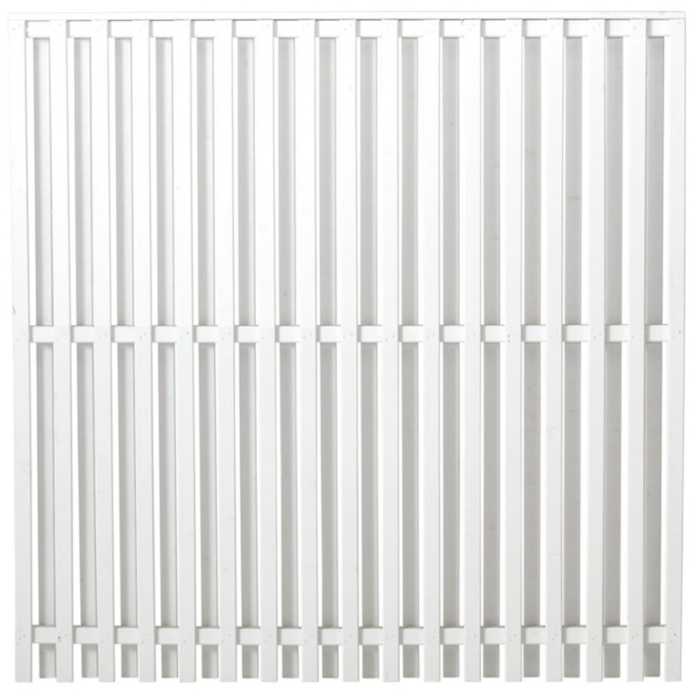 Plus Nagano, Havehegn, 180x180 cm, hvid - Silvan