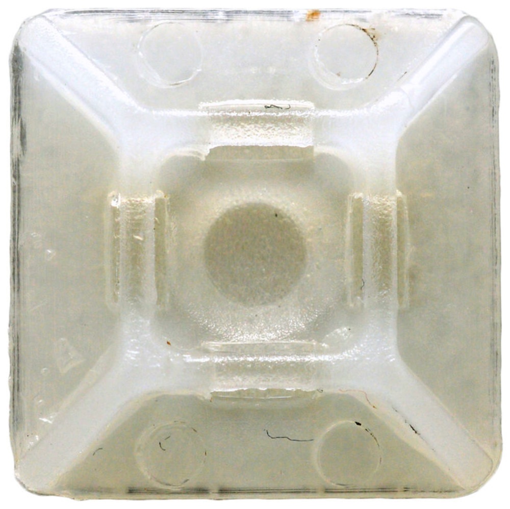 Kabelstripholdere, transparent, 25 stk. - Silvan