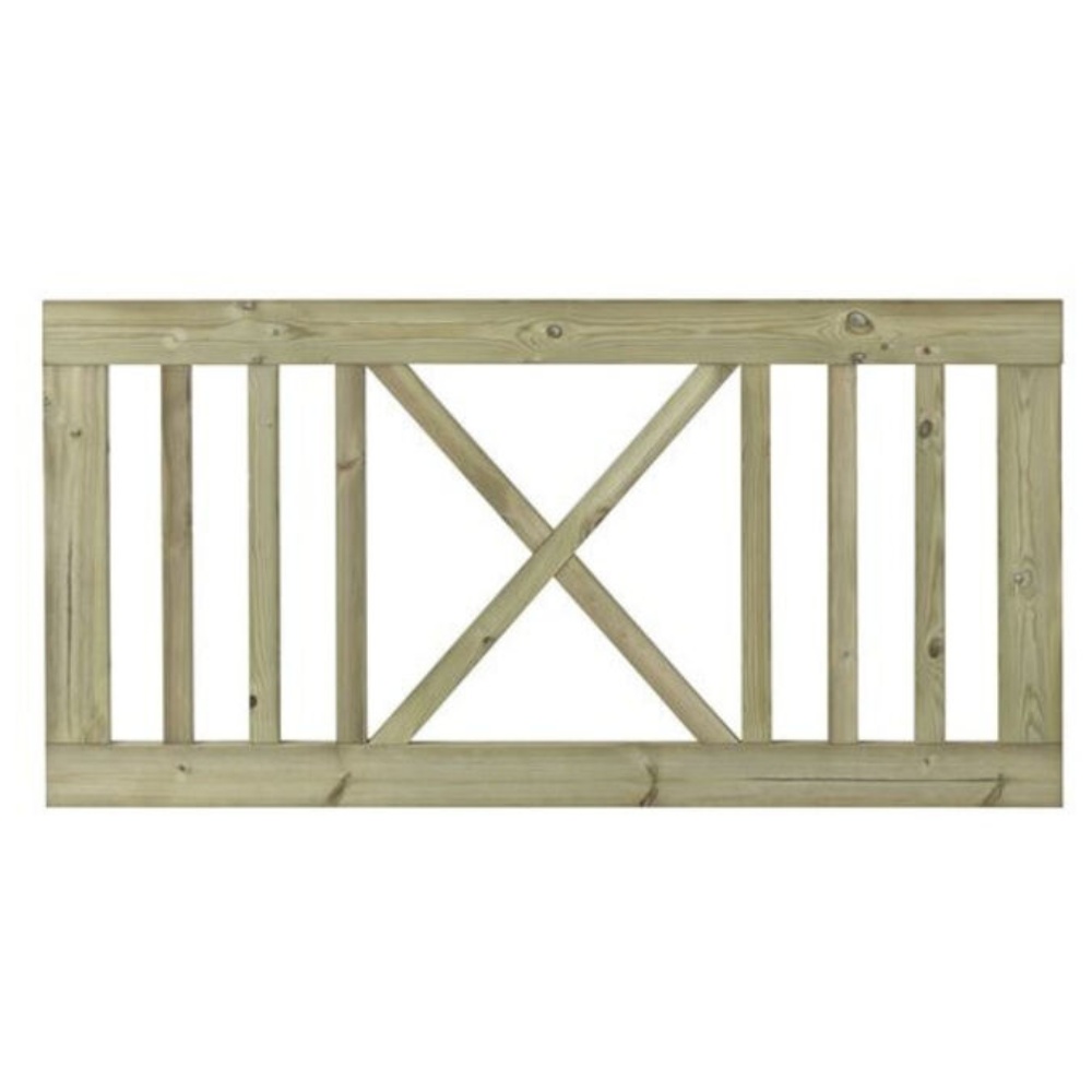 Havehegn, 150x75 cm, natur - Køb Træhegn online