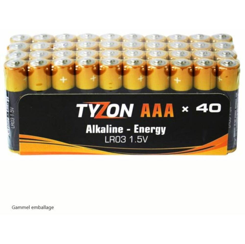 AAA-batterier, LR03, 1,5 V, 40 stk. - Køb Batterier online