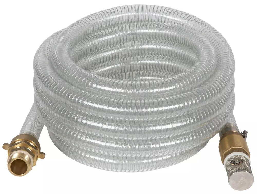 Einhell, Sugeslange til vandpumpe, transparent, Ø25 mm, 7 m - Silvan