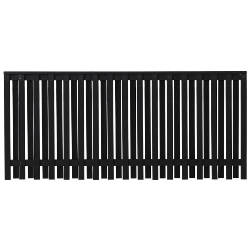 Plus Nagano, Havehegn, 180x80 cm, sort - Silvan