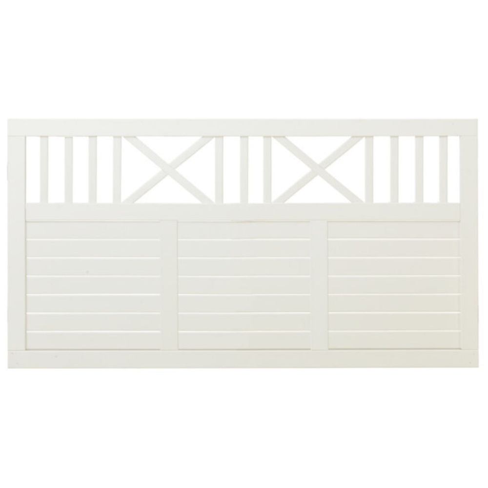 Plus Nostalgi, Havehegn, 180x95 cm, hvid - Silvan