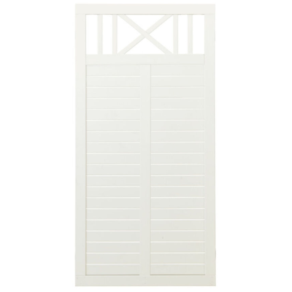 Plus Nostalgi, Havehegn, 90x180 cm, hvid - Silvan