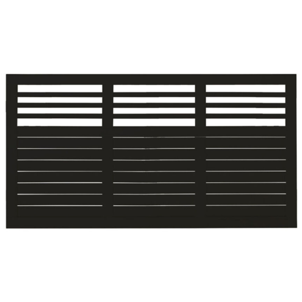 Plus Decora, Havehegn, 180x95 cm, sort - Køb Træhegn online