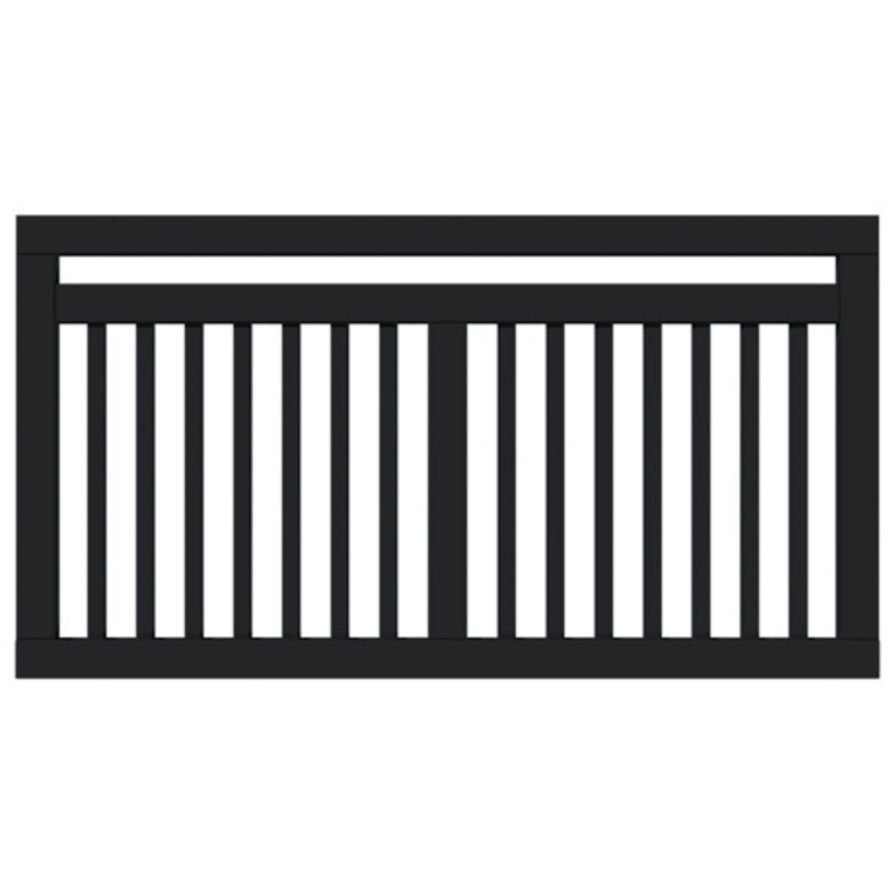 Plus Linea, Havehegn, 150x80 cm, sort - Silvan