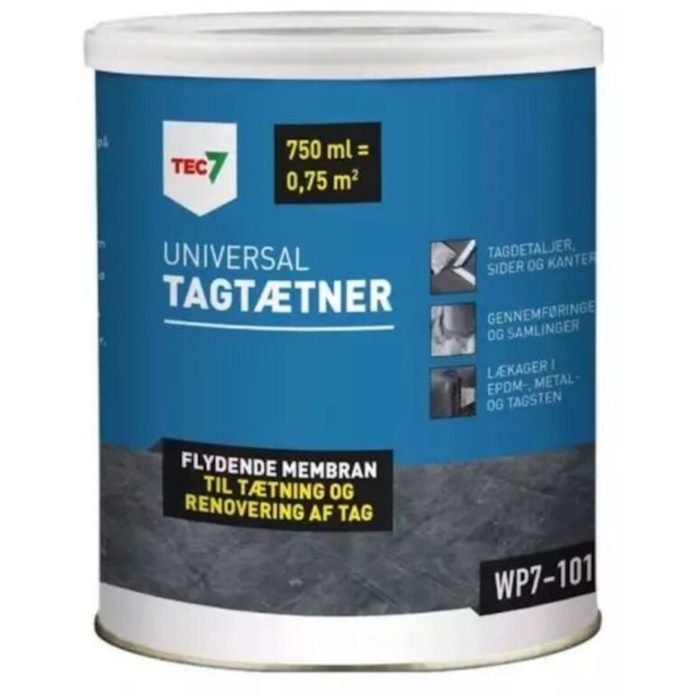 Tec7, Tagtætningsmasse, Universal Tagtætner, sort, 750 ml - Silvan