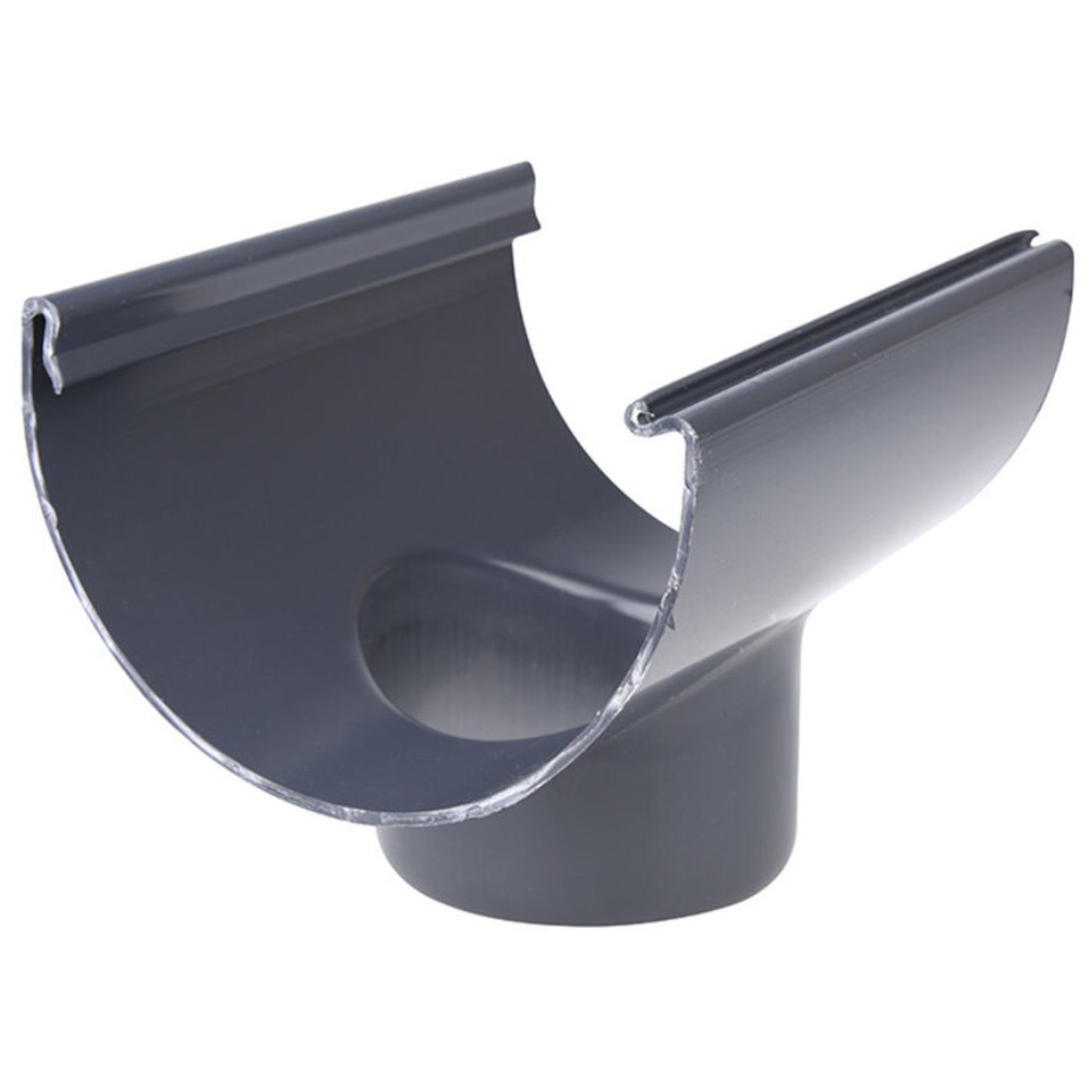 Plastmo Plast, Tudstykke, 11, grafit - Køb Tagrende tilbehør online