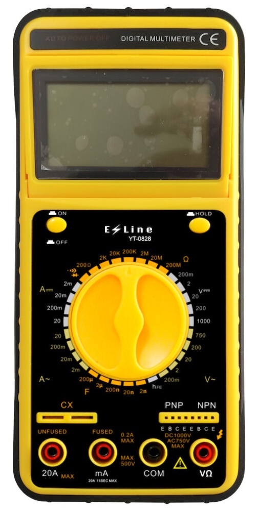 E-Line, Stort digitalt multimeter m. lyd - Silvan