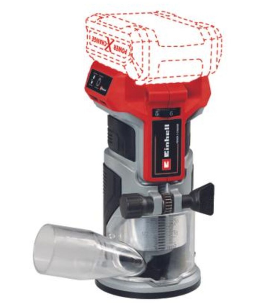 Einhell, Overfræser, ekskl. batteri, TP-ET 18 Li BL-Solo, 18 V - Silvan