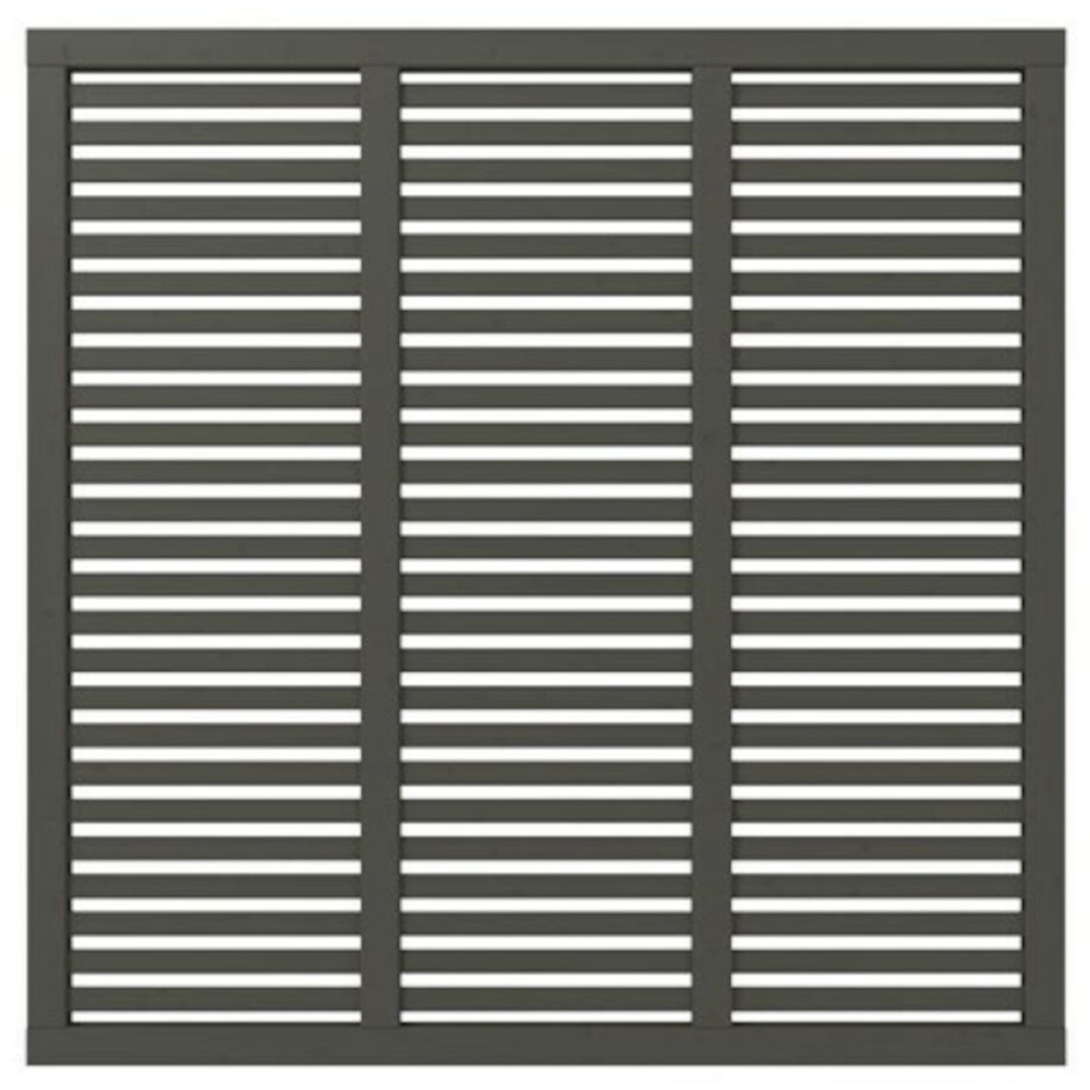 Plus Harmoni, Havehegn, 180x180 cm, grå - Silvan