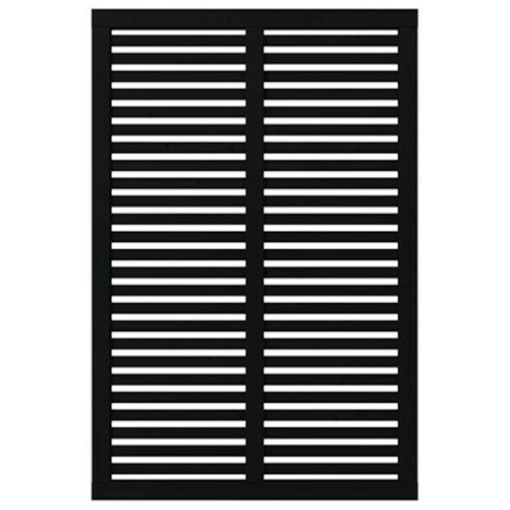 Plus Harmoni, Havehegn, 120x180 cm, sort - Køb Træhegn online