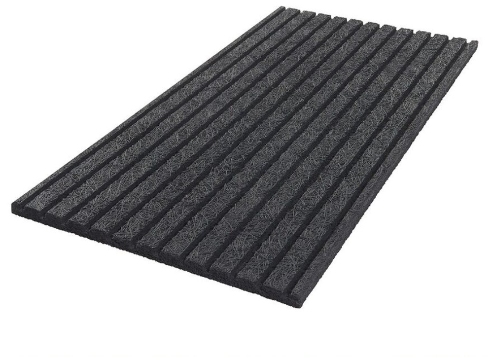 FibroTech, Træbeton, Barcode Multifin, sort, 25x600x1200 mm - Køb ...