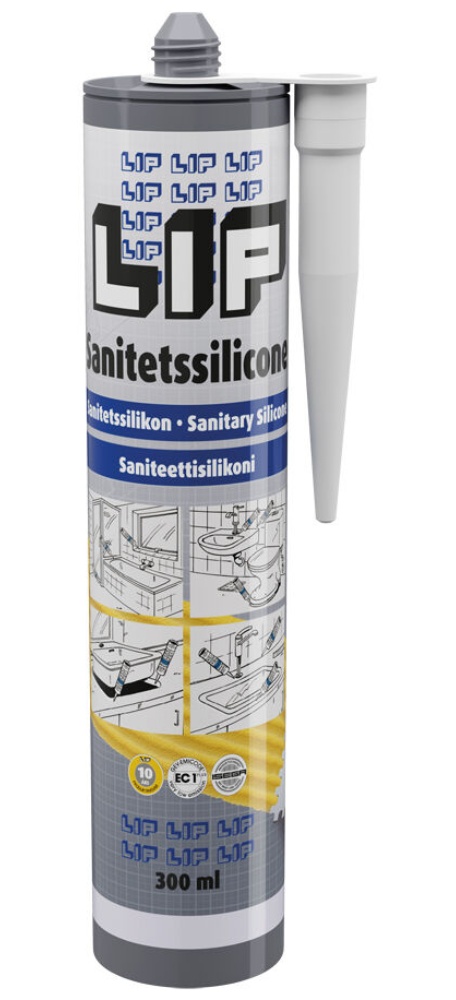 LIP, Sanitetssilikone, sand, 300 ml - Silvan
