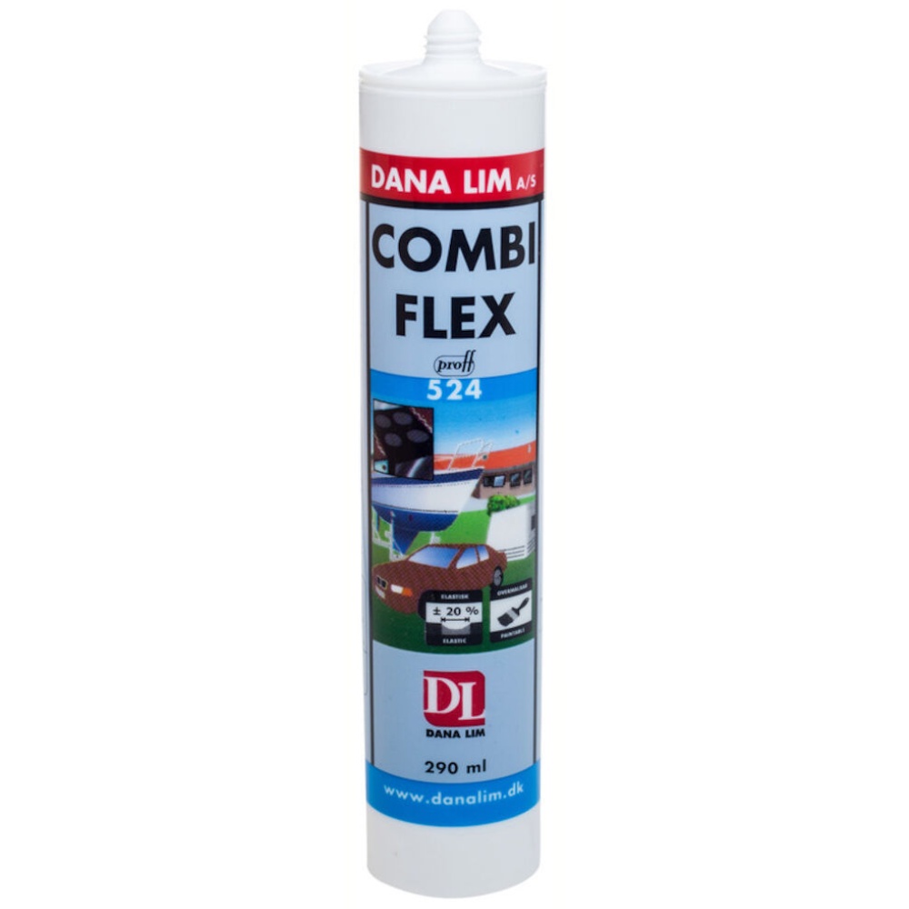 Dana Lim, Fugemasse, Combi Flex 524, 290 ml, grå - Silvan