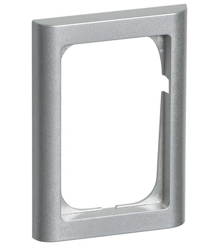 LK Fuga Softline 63, Ramme, 1½ modul, metalstål - Silvan