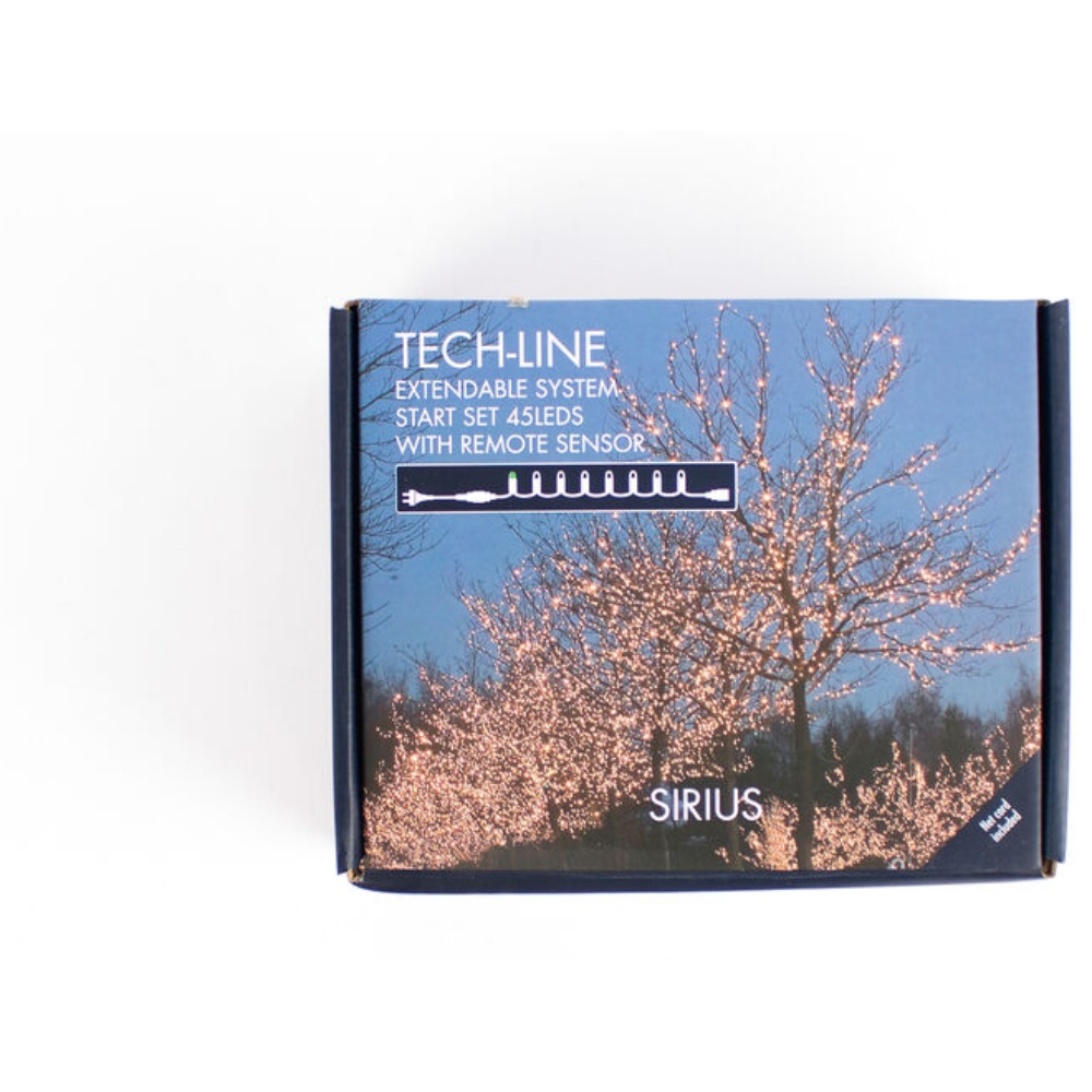Sirius Tech-Line, Lyskæde, startsæt, 4,5 m, 45 LED - Silvan