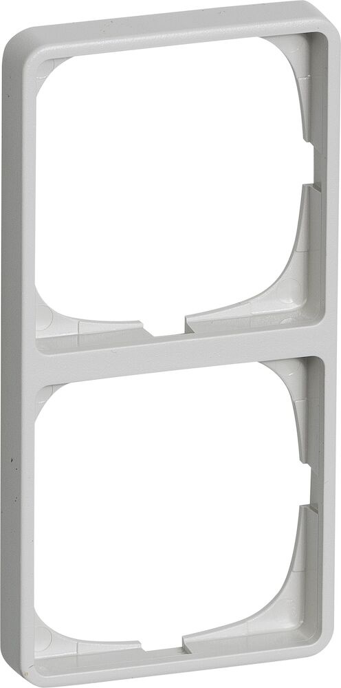 LK Fuga Baseline 50, Ramme, 2 modul, grå - Silvan