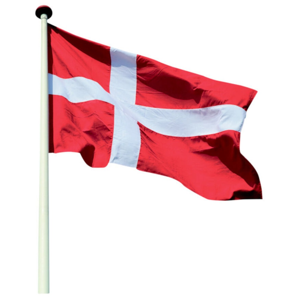 Dannebrogsflag til 7 m flagstang - Silvan