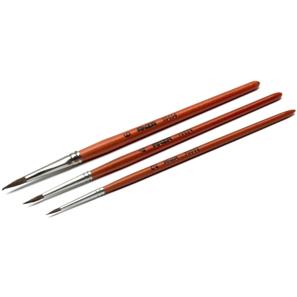 Anza, Penselsæt, akvarel, 3 stk. - Silvan