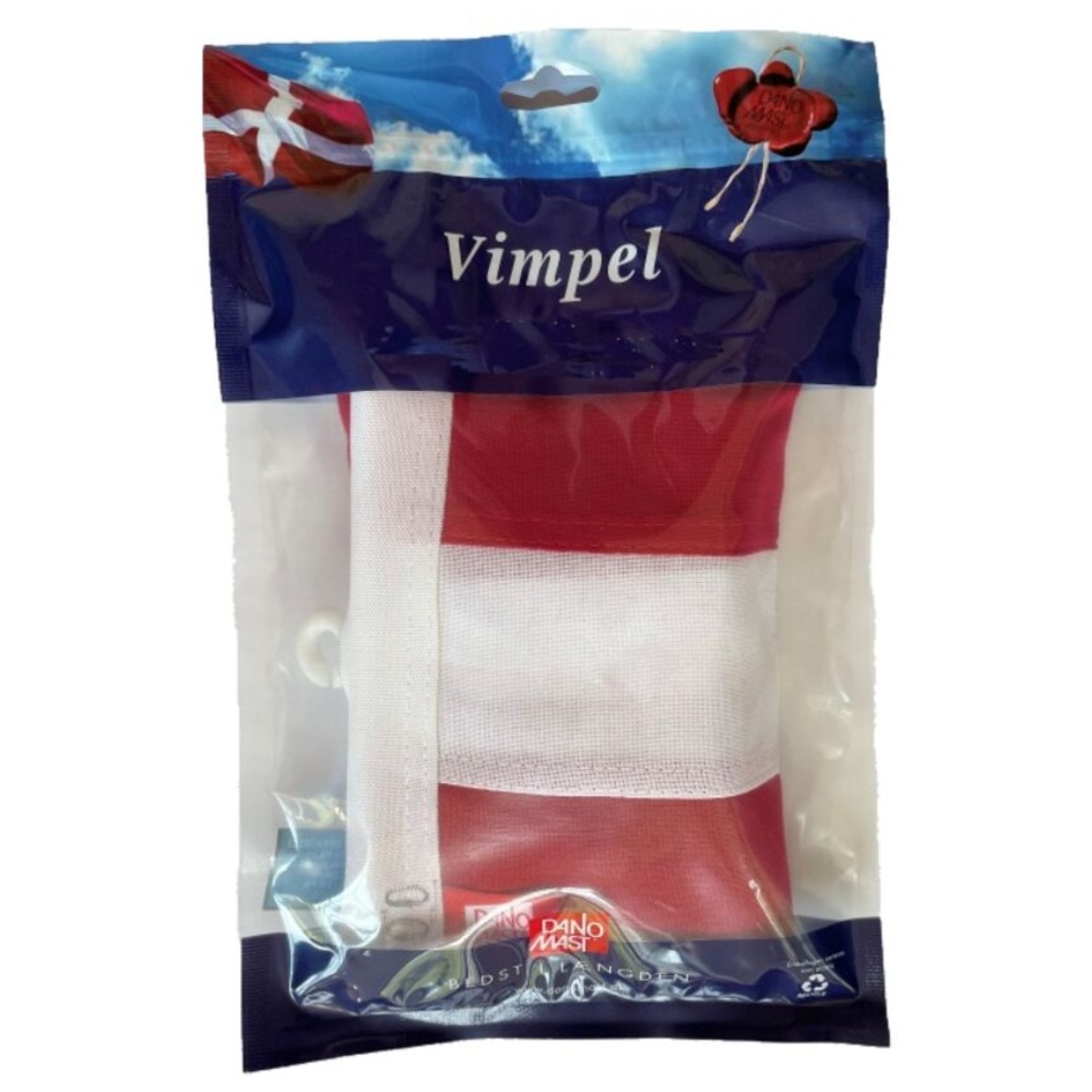 Dannebrogsvimpel til flagstang, 450 cm - Køb Flagstænger, flag ...