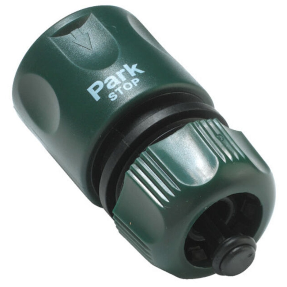 Slangekobling, Ø: 1/2", med stop - Silvan