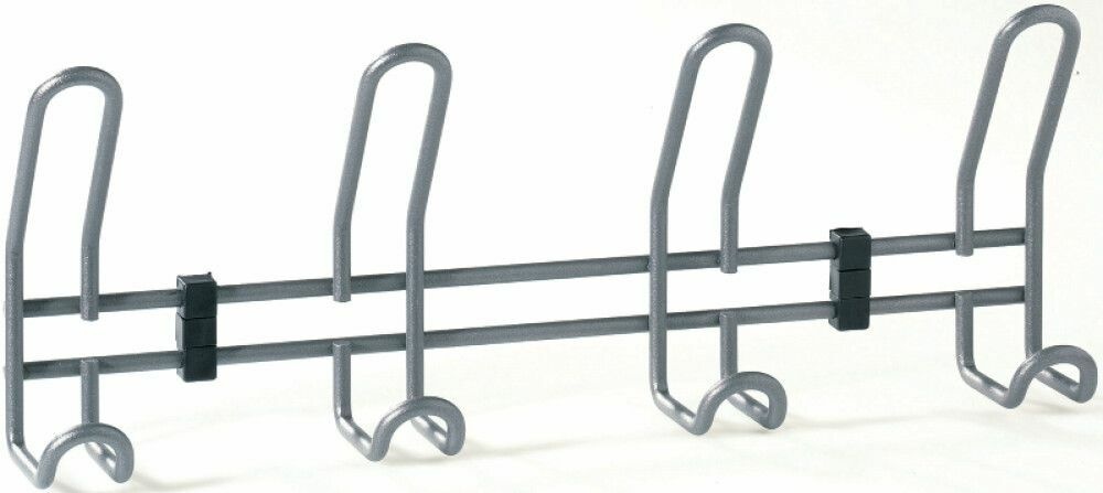 Knagerække m. 4 knager, Scala, grå - Køb Knager & knagerækker online
