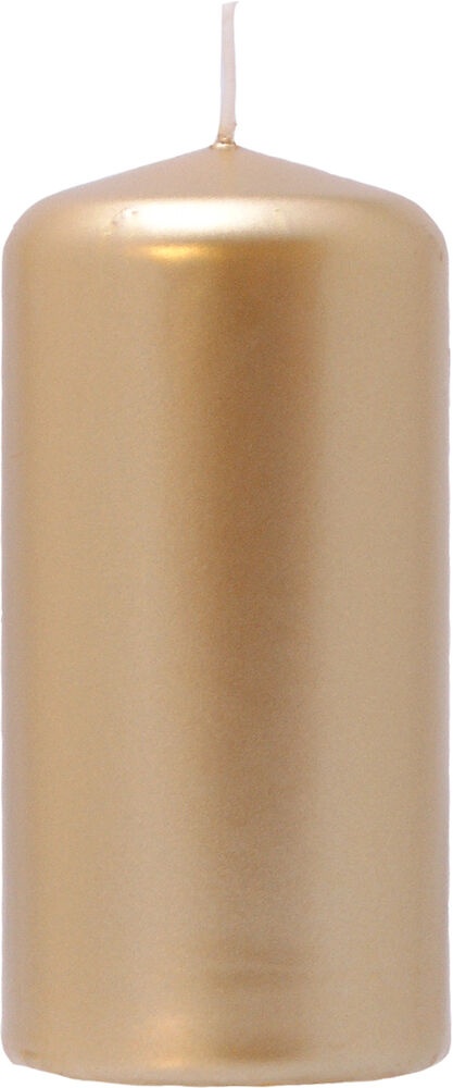 Bloklys, guld, 12 cm - Køb Pynt online