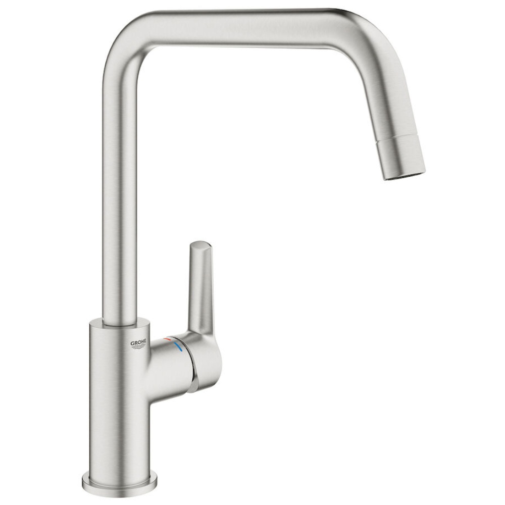 Grohe, Køkkenarmatur, Start, Supersteel, 10,5 L/min - Silvan