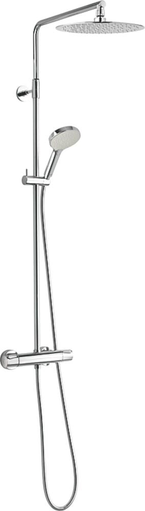 Damixa, Brusesæt m. termostat, Silhouet, krom, 9 L/min - Silvan