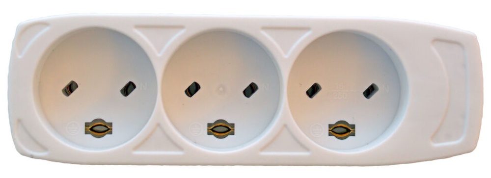 EDB-stikdåse, 3 udtag - Silvan