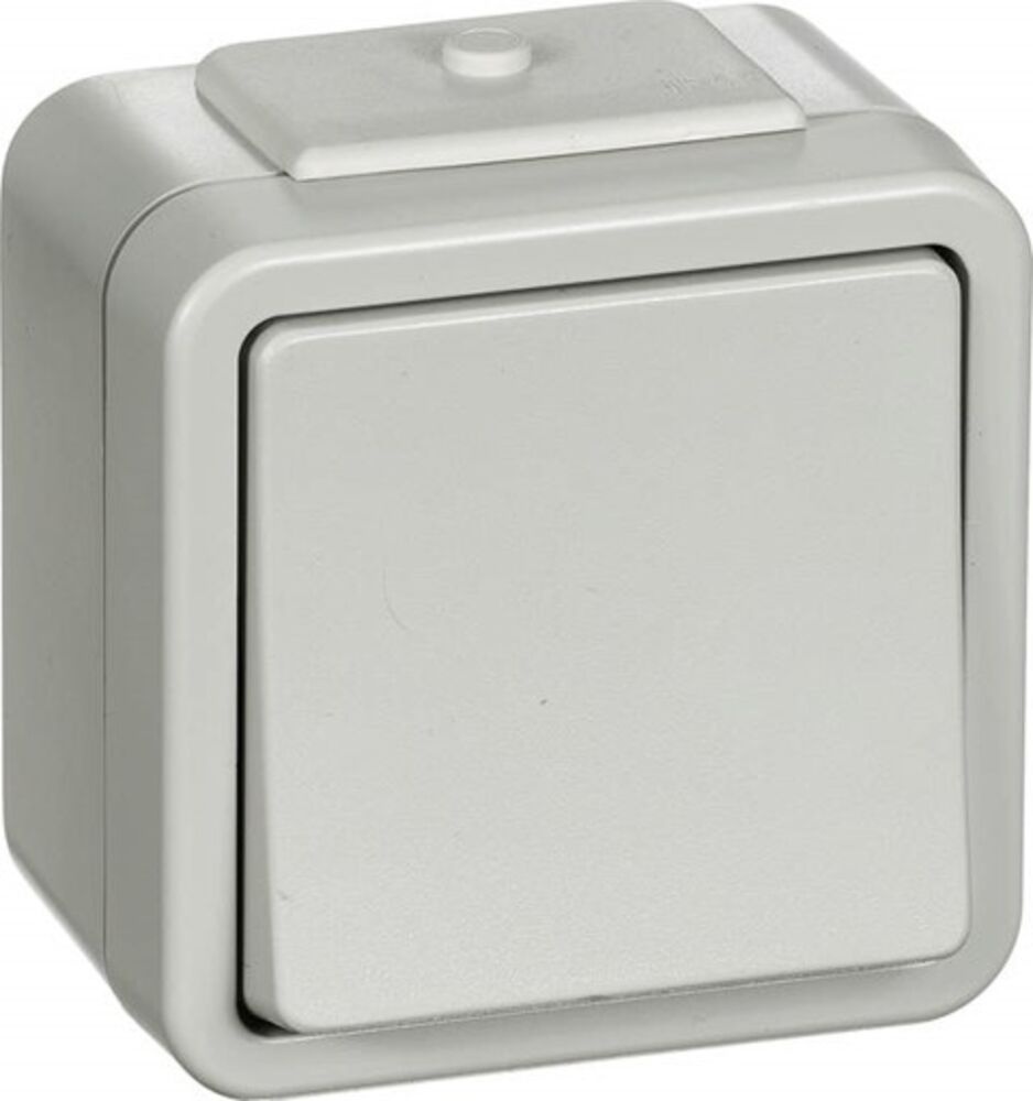 LK Fuga Opus 73, Udendørs afbryder, 1 modul, grå - Køb Stikkontakter ...
