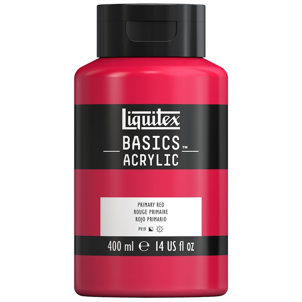 Liquitex, Akrylmaling, Basics, Primary Red 415, 400 ml - Silvan