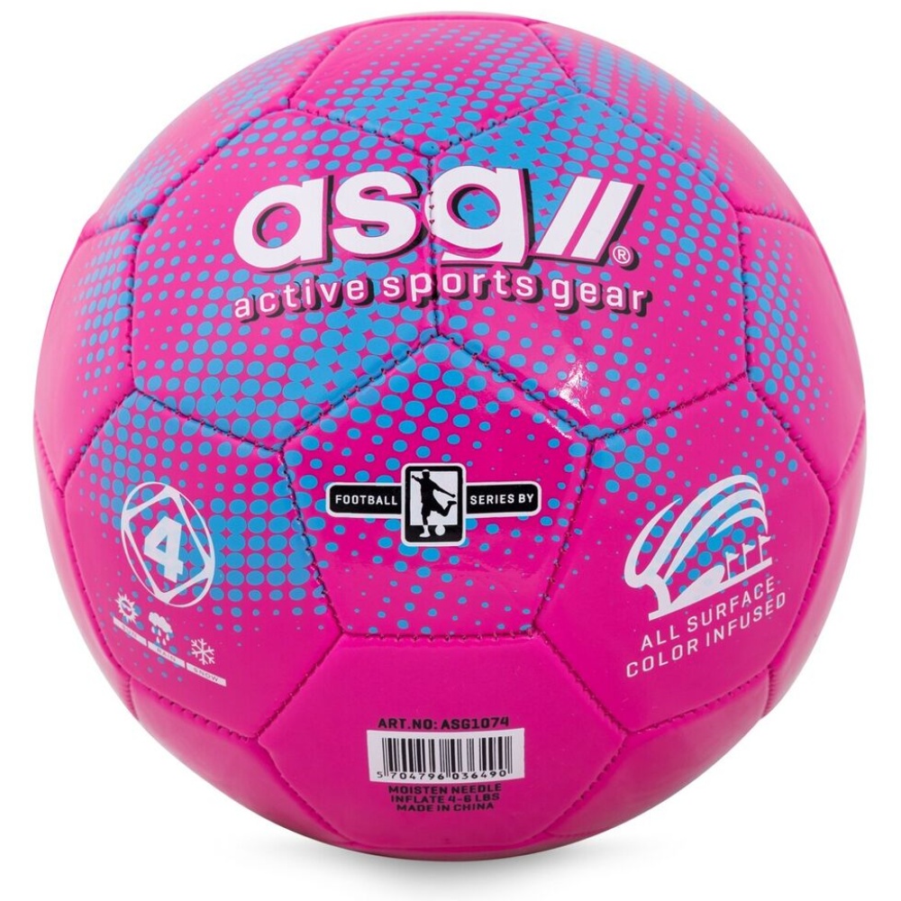 ASG, Fodbold, str/4, pink/blå - Silvan