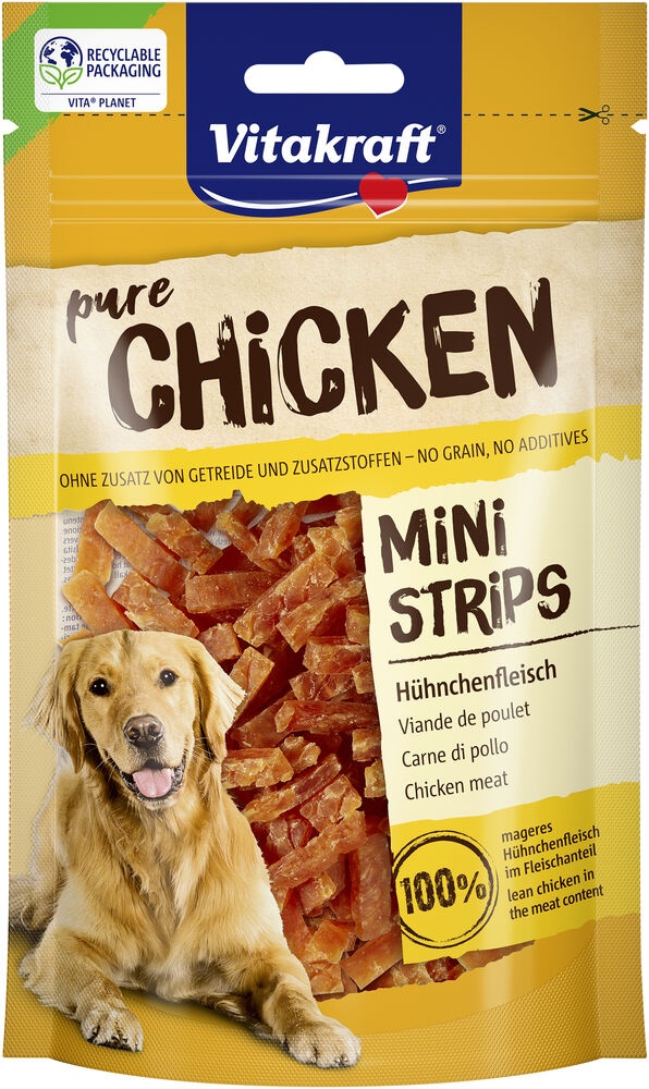 Snack-stick m/kylling, Mini Strips - Silvan