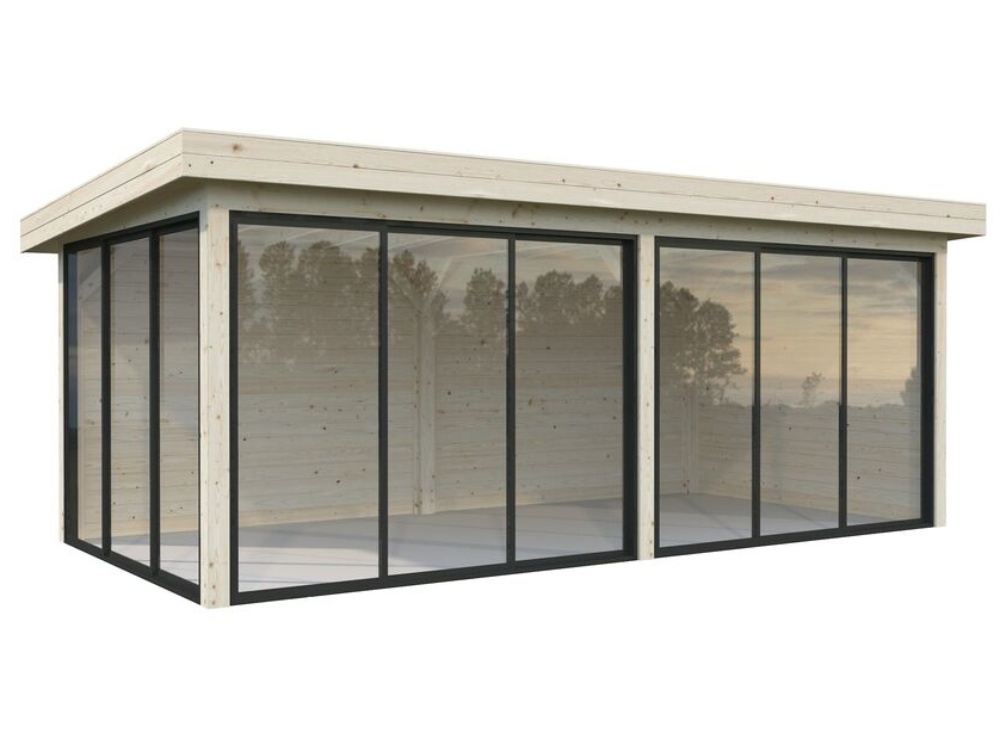 Anneks m/skydedør, Lenna 402, 16,6 m², hvid - Silvan