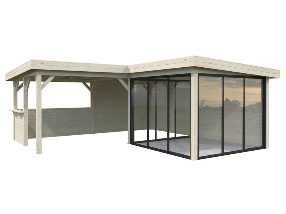 Havehus m/skydedør, Lenna 710, 24,9 m², natur - Silvan